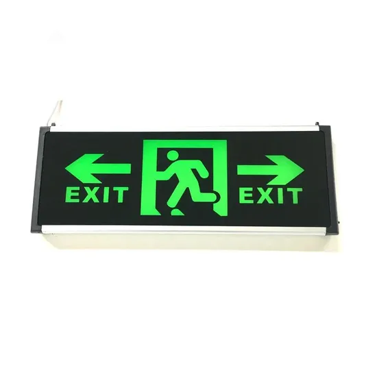 Wall Mounted Emergency Exit Sign LED Rechargeable Running Man Exit Sign ...